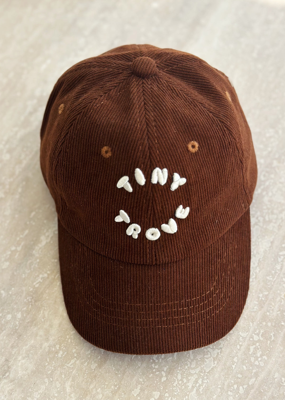 Logo Circle Cap - Cocoa/Cream – Tiny Trove