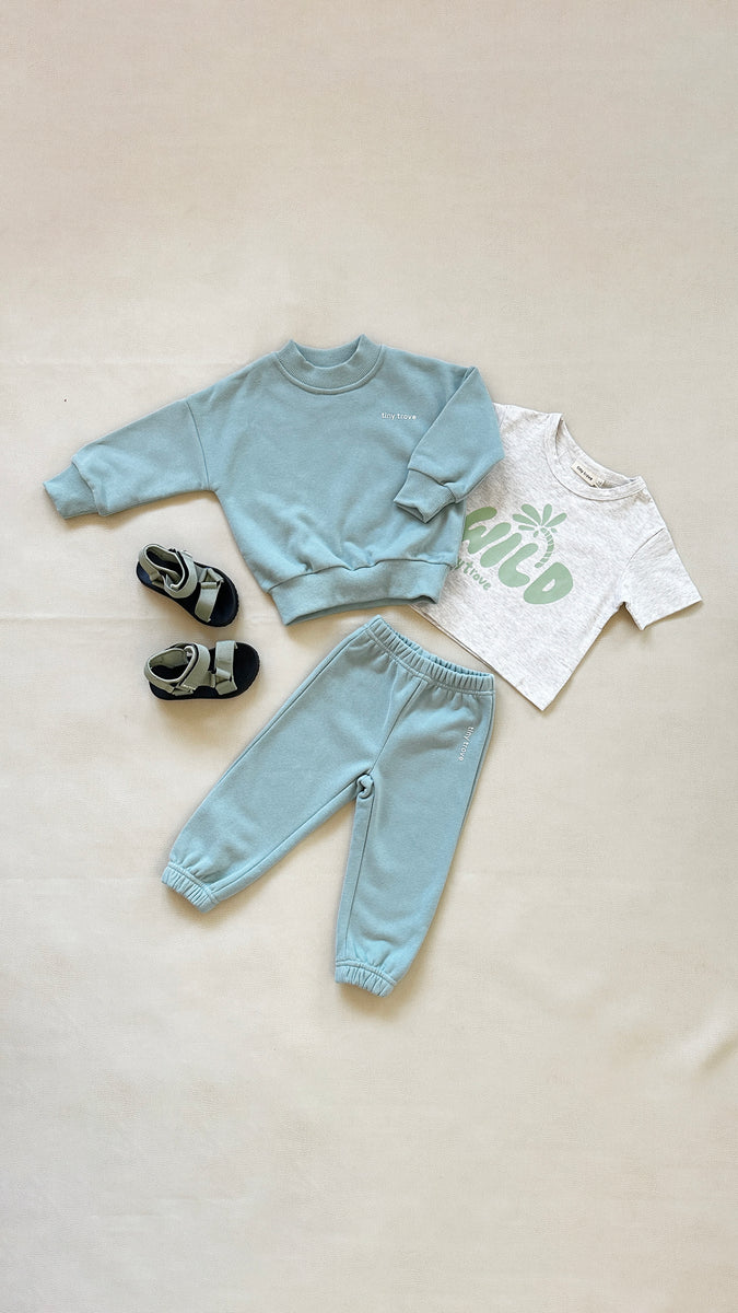 Woodie 3D Logo Tracksuit - Seafoam – Tiny Trove